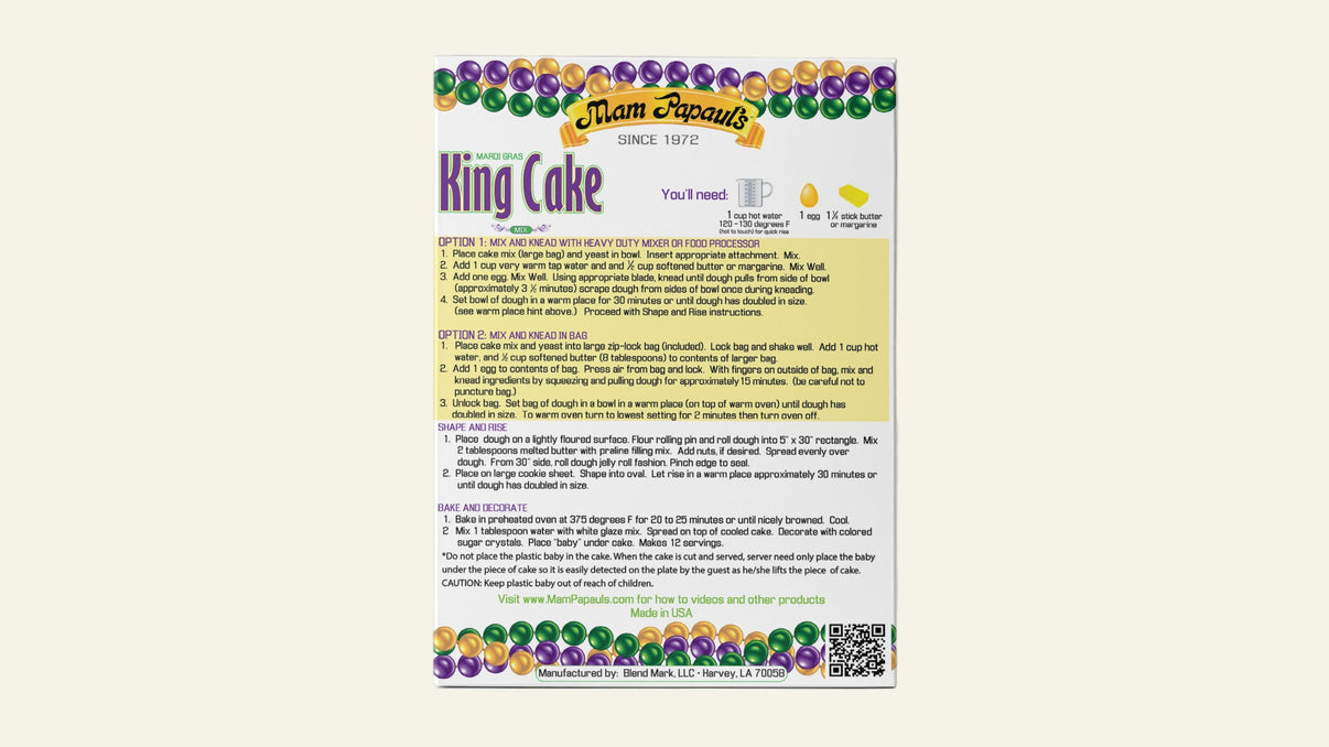 King Cake Mix – Mam Papaul's